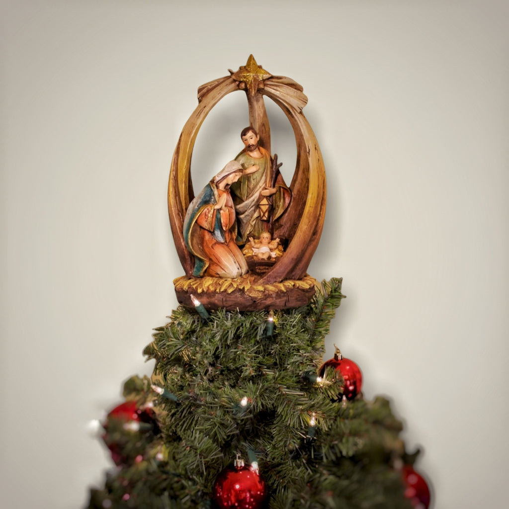 Holy Family with Star Unique Tree Topper - Summit Arbor – Summit Arbor LLC